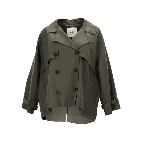 ba&sh | Jackets & Coats | Bash Tea Doublebreasted Twill Jacket In Green ...